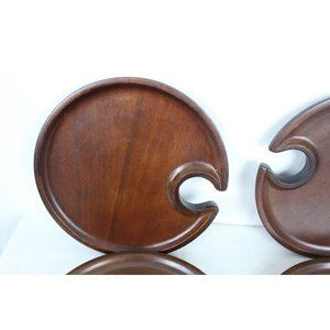 Pottery Barn | Dining | 6 Pottery Barn Mingling Plates Solid Wood ...